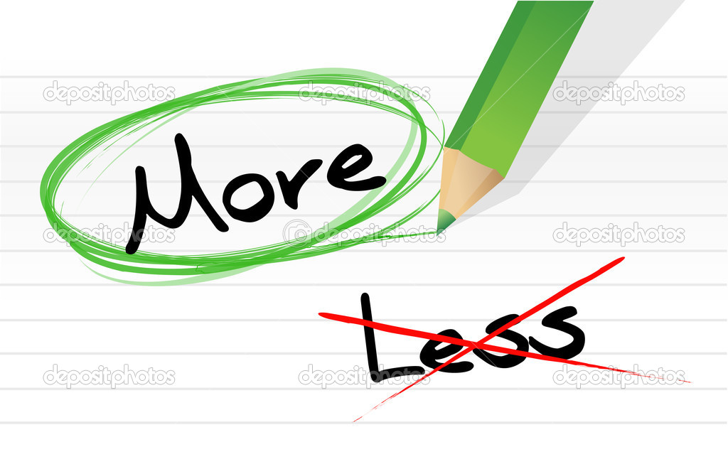 Choosing More instead of Less. — Stock Photo © alexmillos #27062595