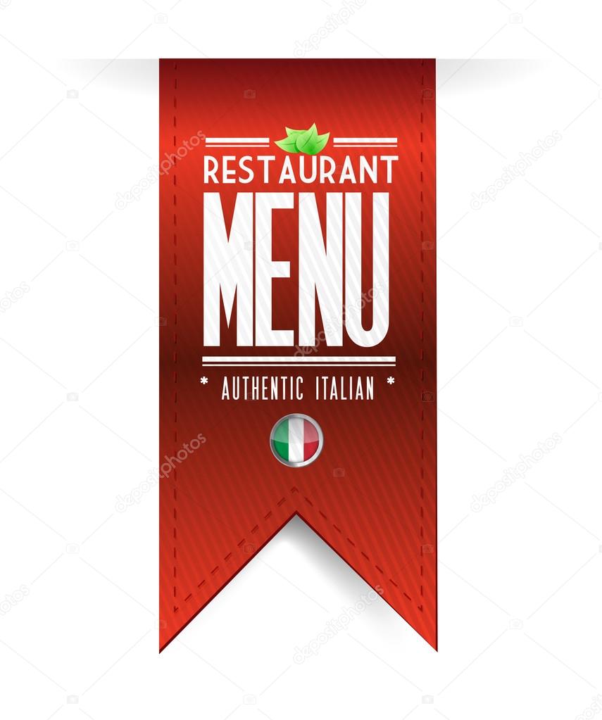 Fancy Italian Menu Background