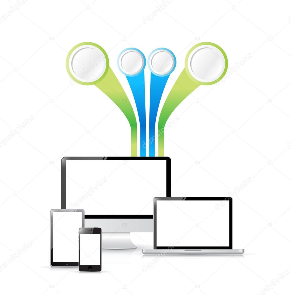 Electronics Infographic template illustration — Stock Photo ...