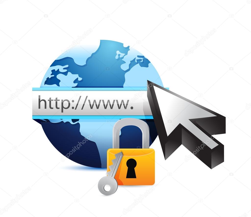 Online security concept illustration design Stock Illustration by ...