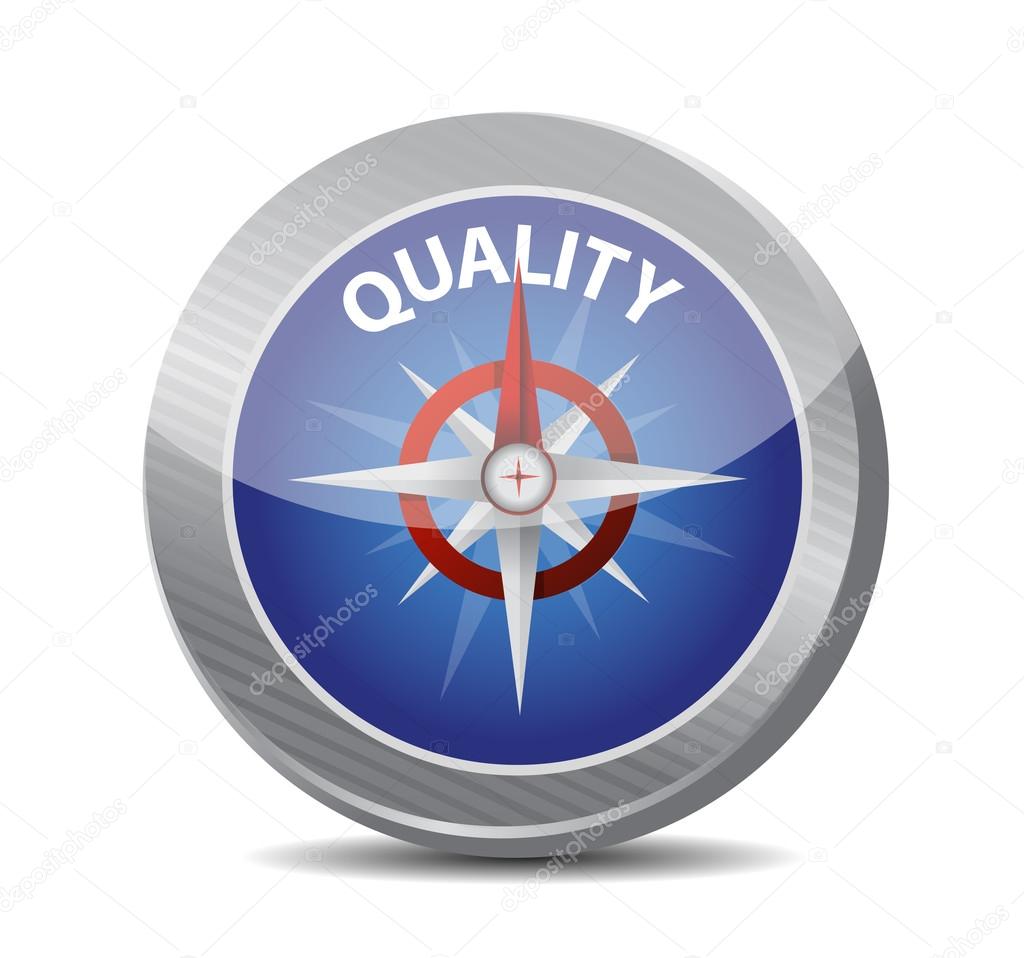 Guide to great quality. compass illustration — Stock Photo © alexmillos ...