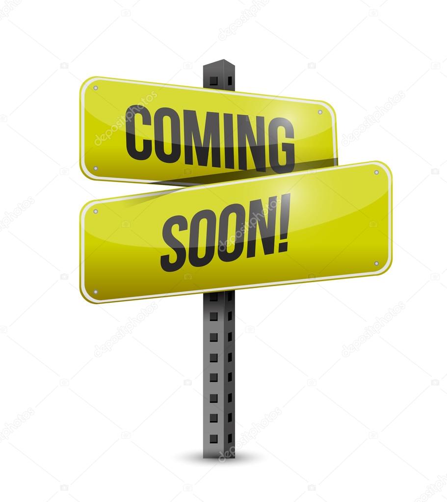 Coming soon road sign illustration design Stock Photo by ©alexmillos ...