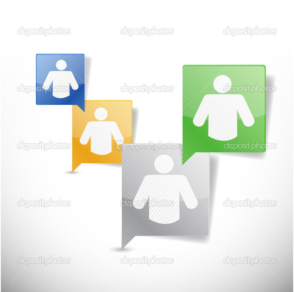 People message communication concept — Stock Photo © alexmillos #32038217