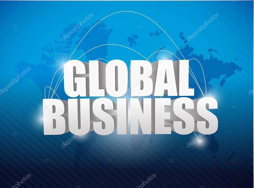 Global business world map concept illustration Stock Photo by ...
