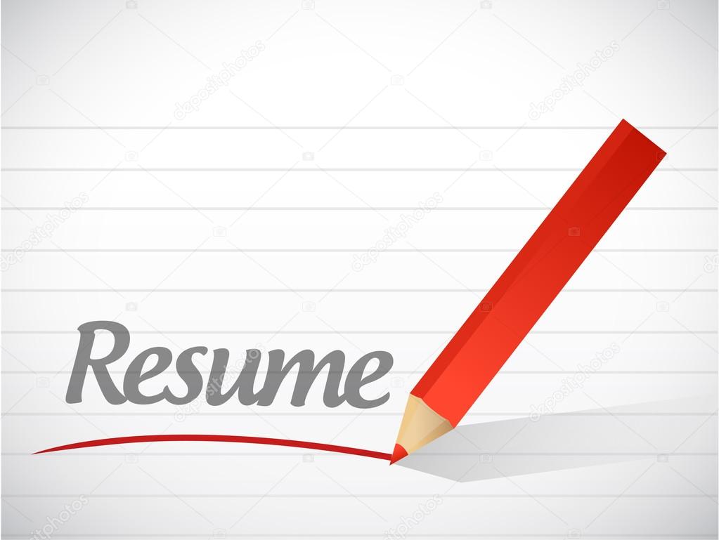 Resume message written — Stock Photo © alexmillos #32604619