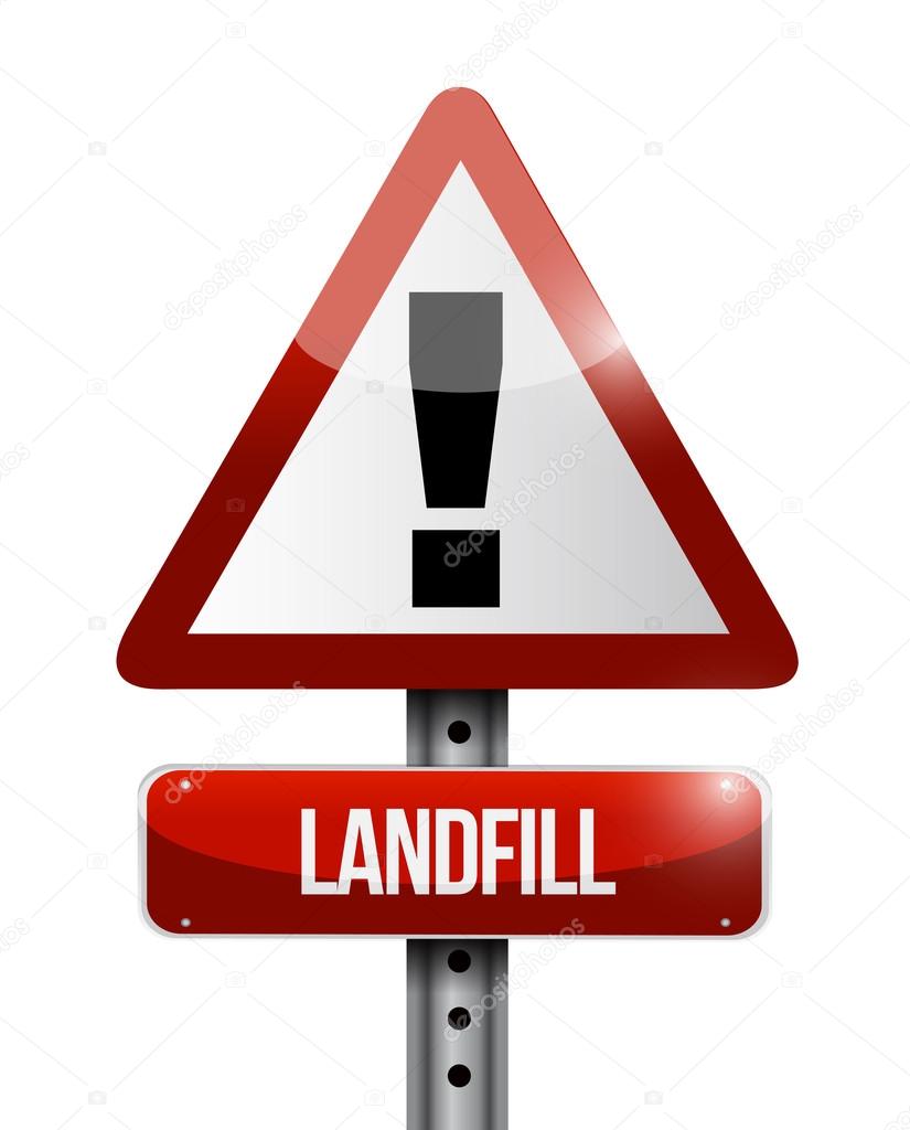 Landfill warning road sign illustration design Stock Photo by ...