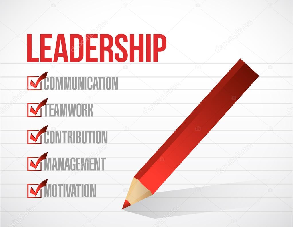 Leadership check mark list illustration design — Stock Photo ...