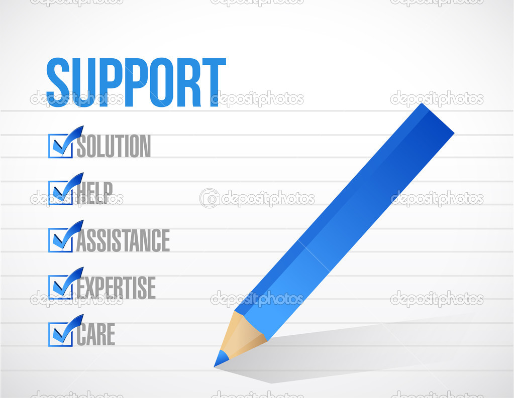 Support check list illustration design Stock Photo by ©alexmillos 35293147