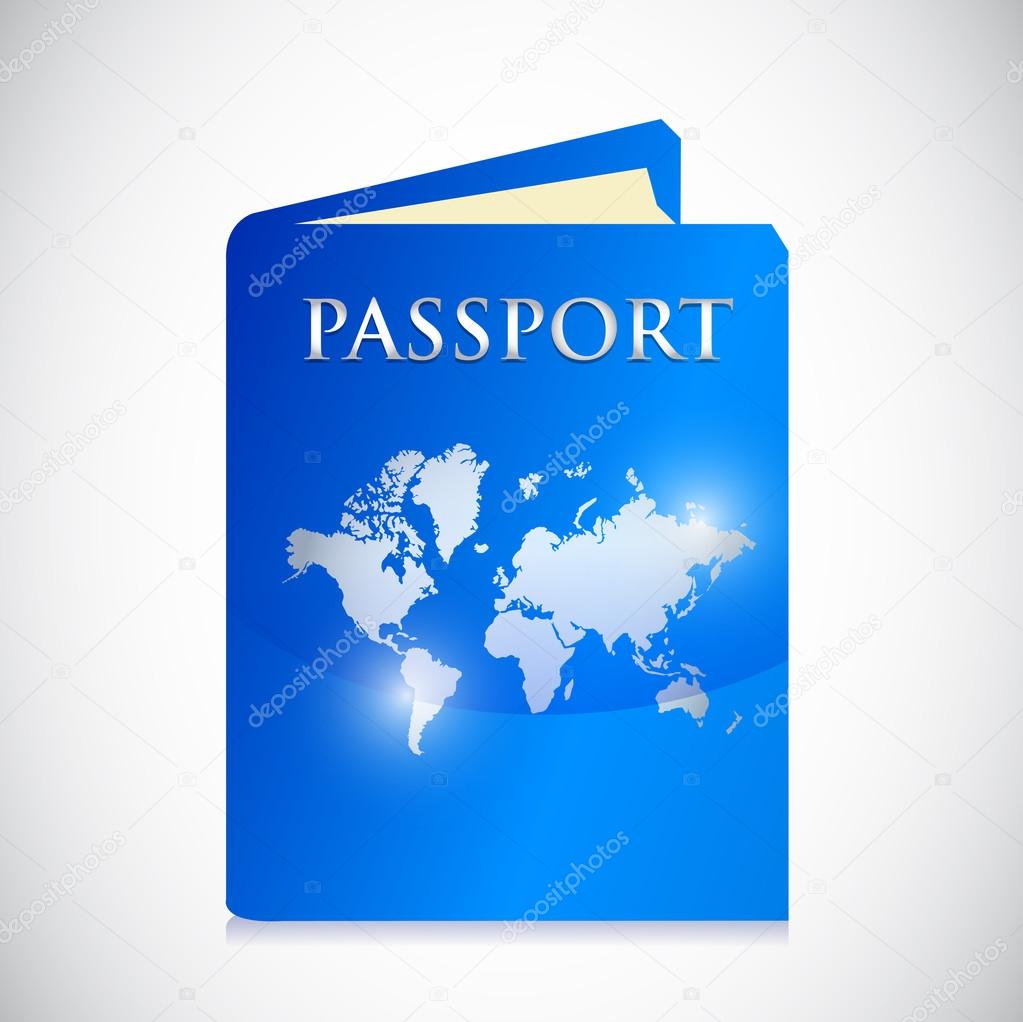 Passport world map illustration design — Stock Photo © alexmillos #36120939