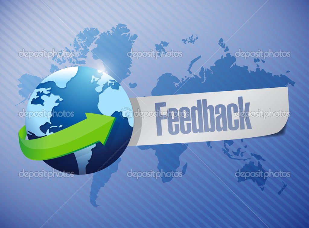 Global feedback sign illustration design Stock Photo by ©alexmillos ...