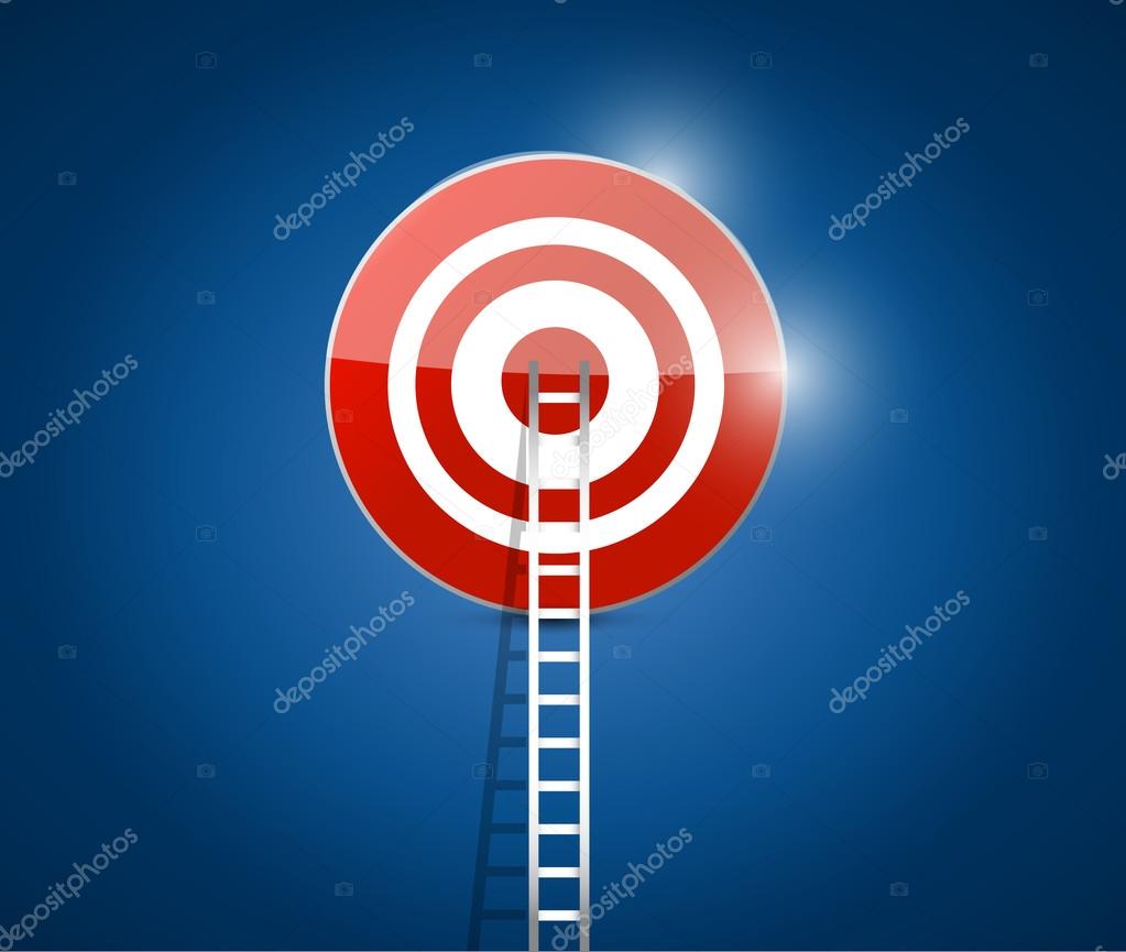 Stairs to your target. illustration design — Stock Photo © alexmillos ...
