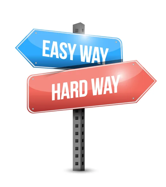 Easy way, hard way Stock Photo by ©alexmillos 19156785