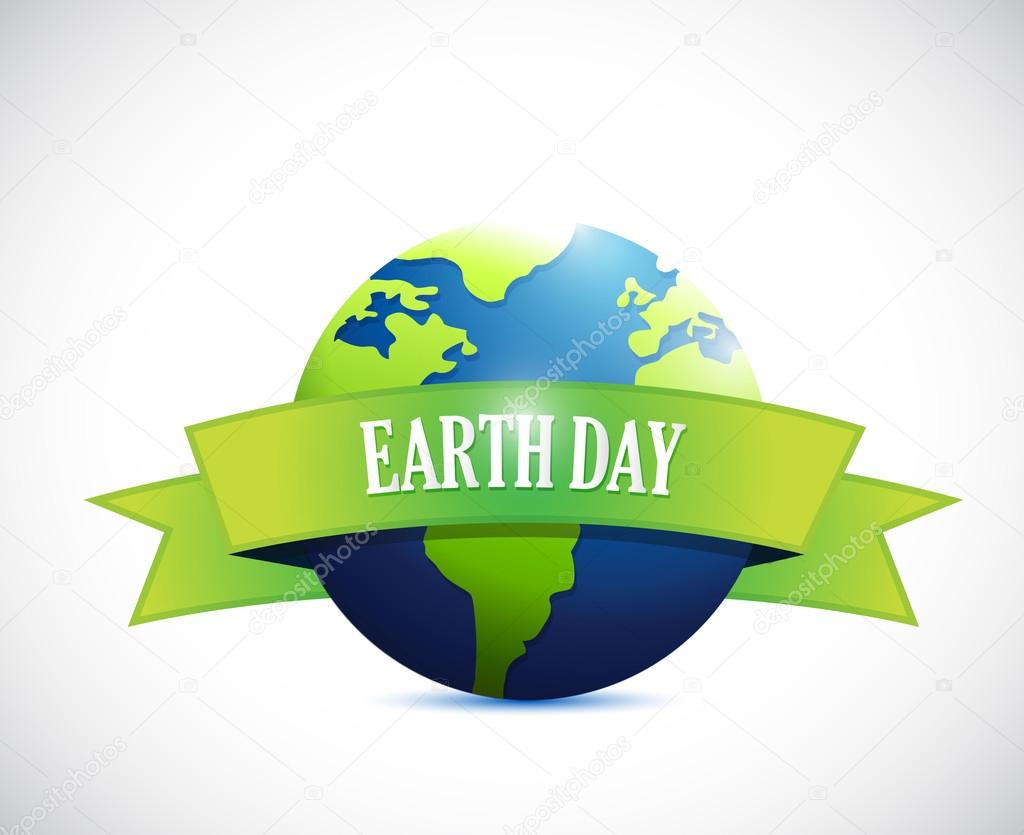 Earth day sign banner illustration design Stock Photo by ©alexmillos ...