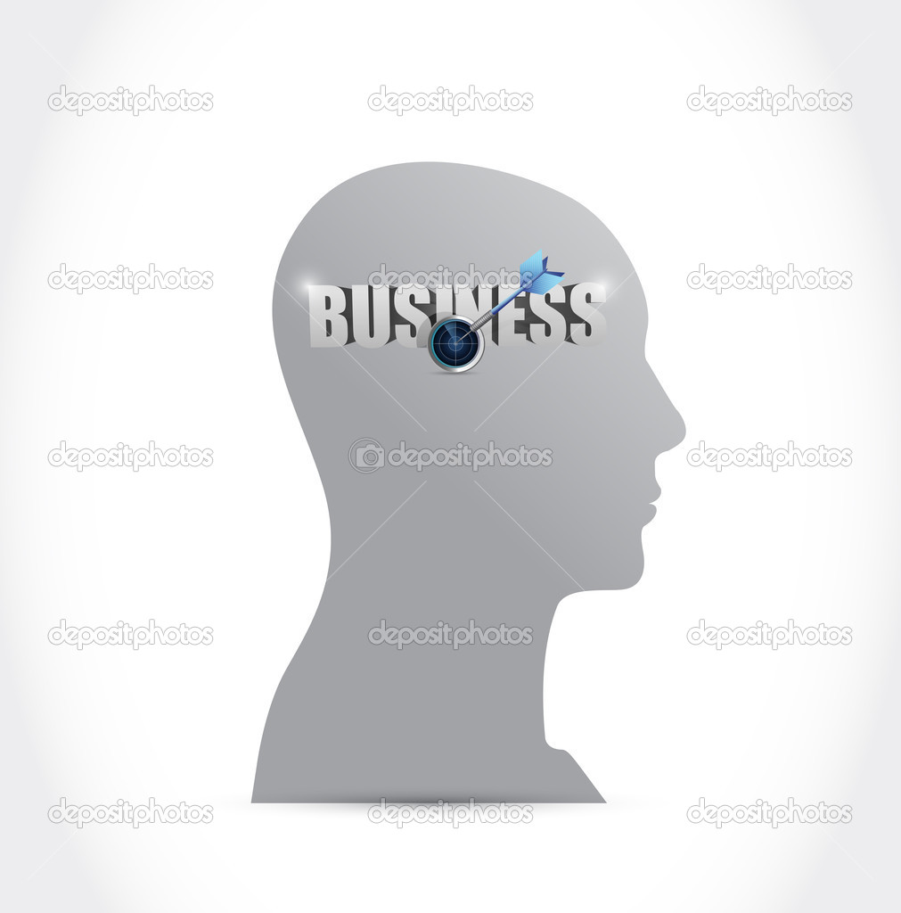 Business on my mind illustration design Stock Photo by ©alexmillos 42751401