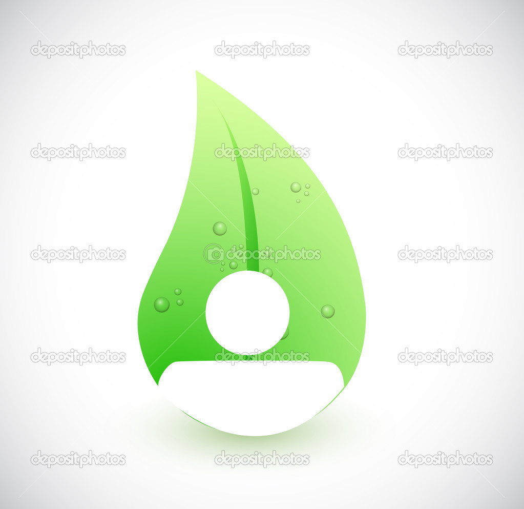 Leave and avatar illustration design Stock Illustration by ©alexmillos ...