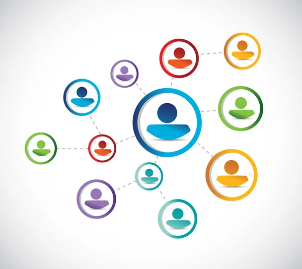 People network diagram illustration design — Stock Photo © alexmillos ...