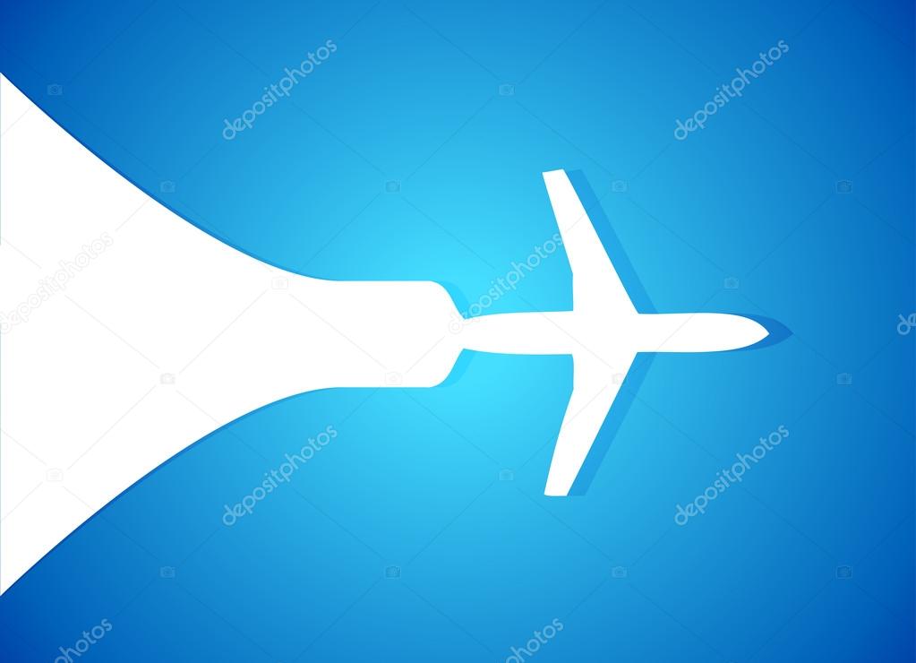Airplane travel concept illustration design — Stock Photo © alexmillos ...
