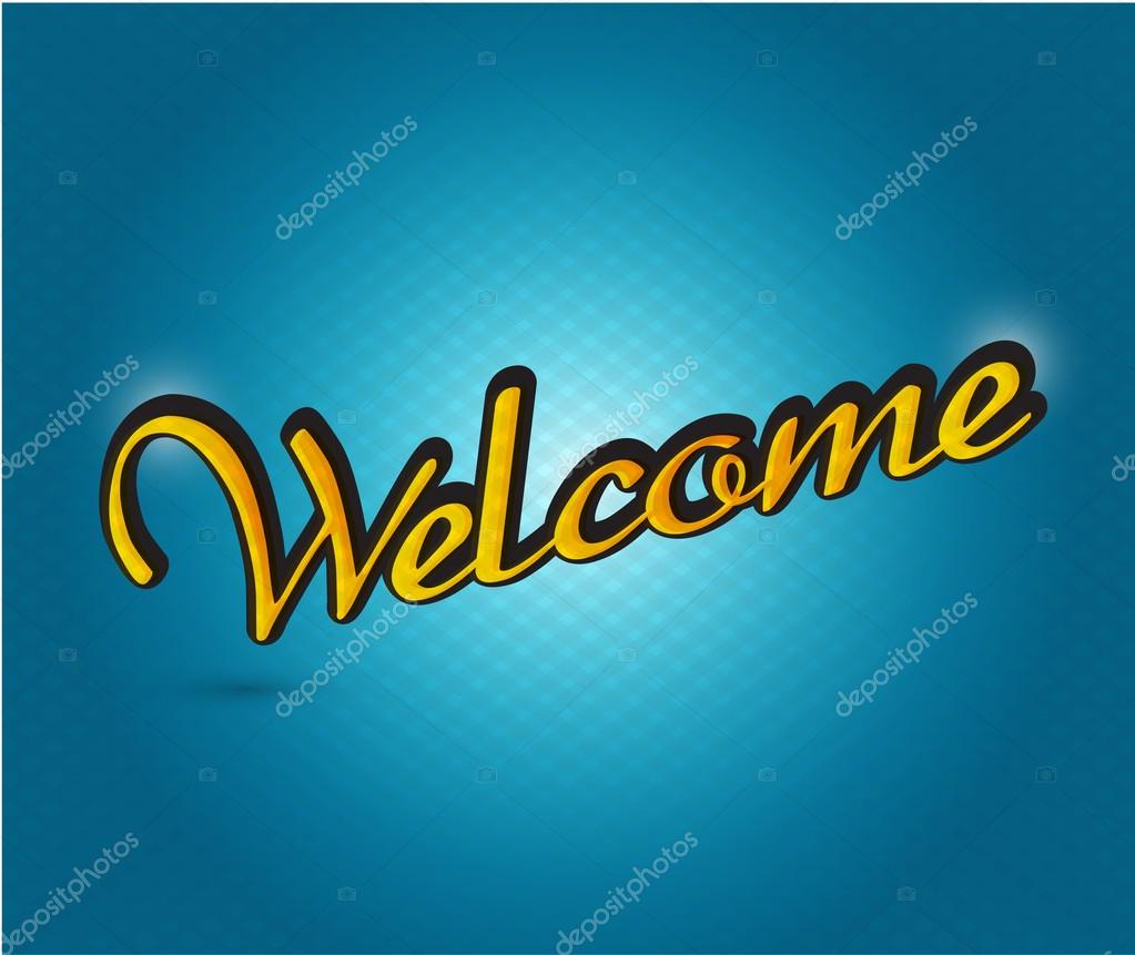 diseño de ilustración de signo de bienvenida 2023