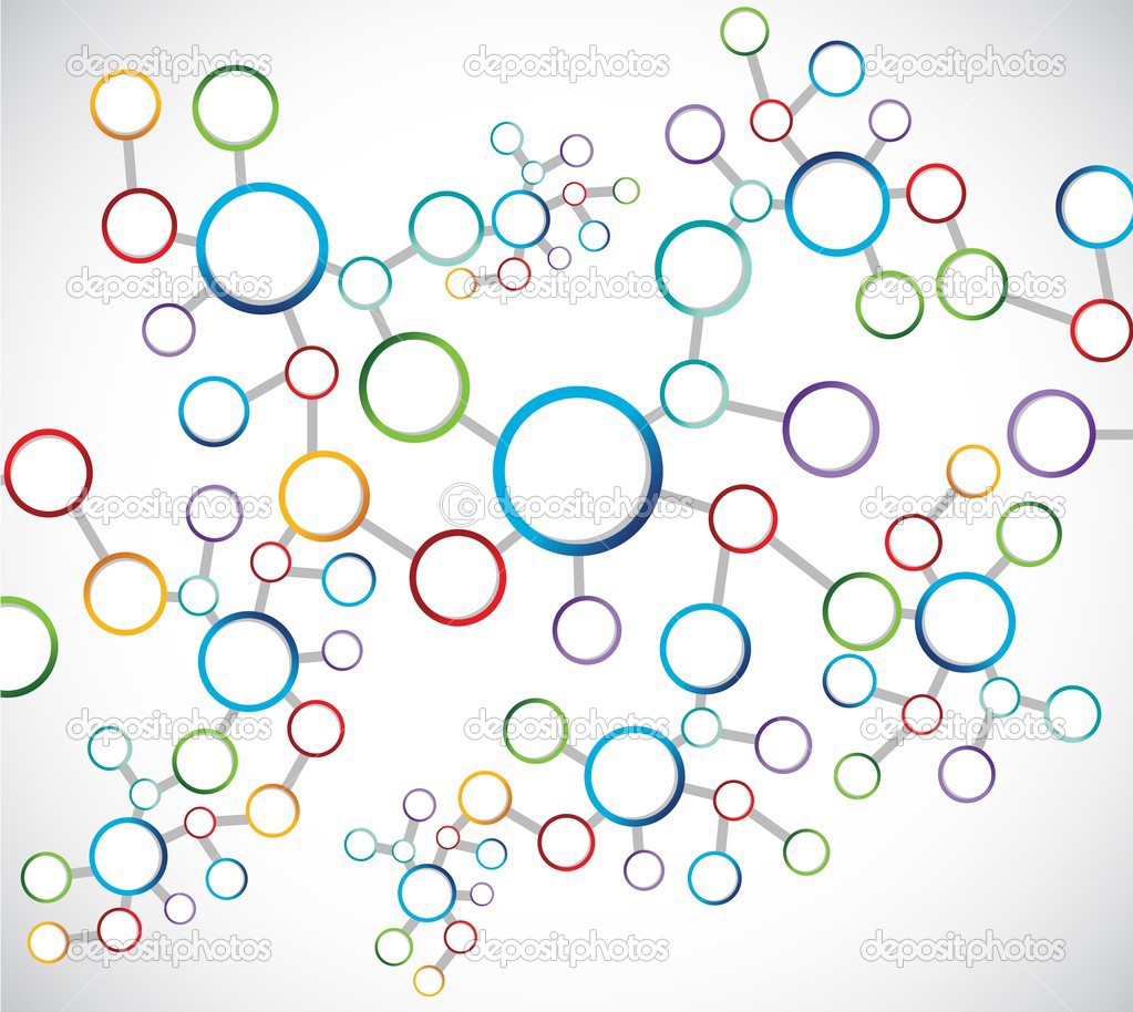 Color atoms network connection diagram Stock Photo by ©alexmillos 46487825