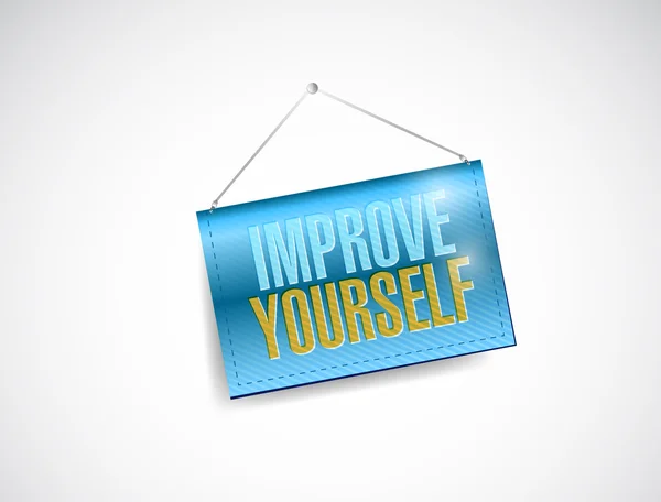 Improve yourself post illustration design - Stock Image - Everypixel