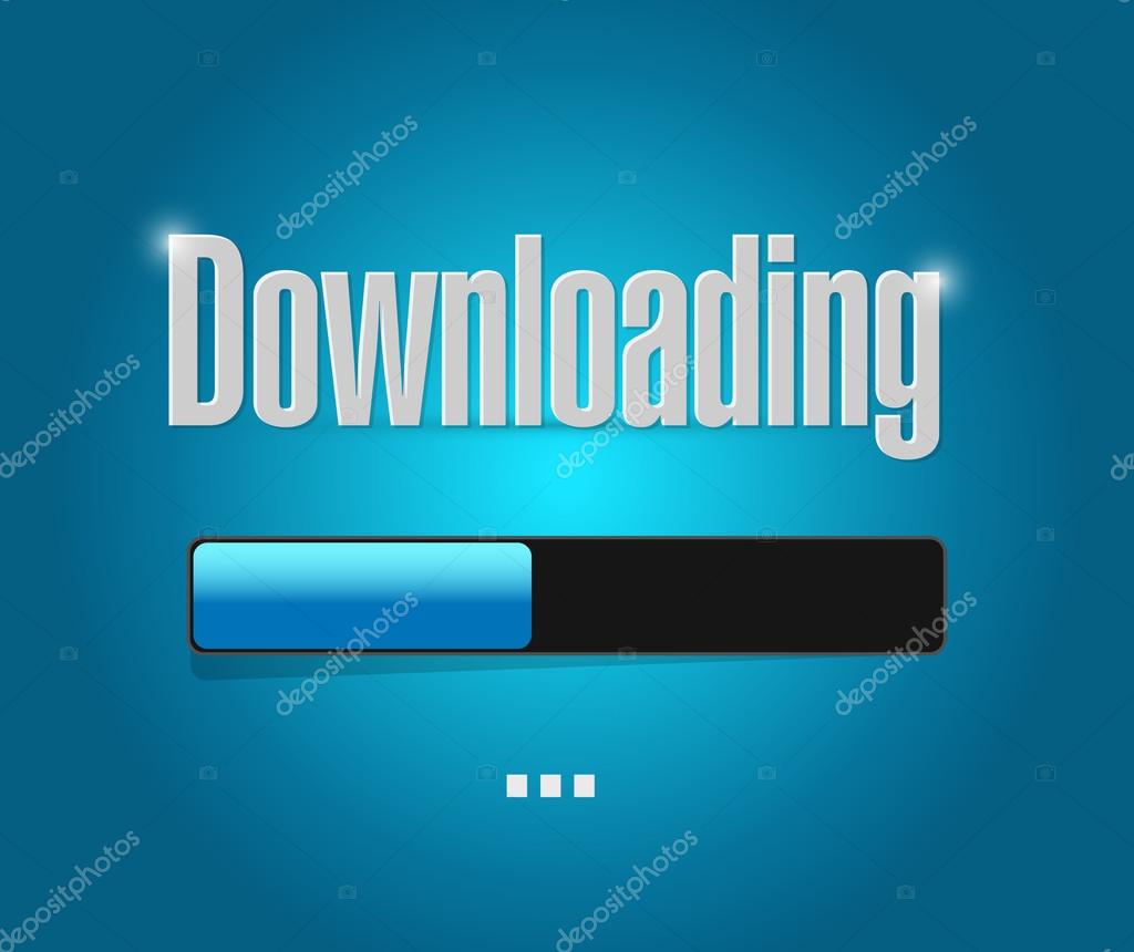 Downloading bar illustration design — Stock Photo © alexmillos #50428981