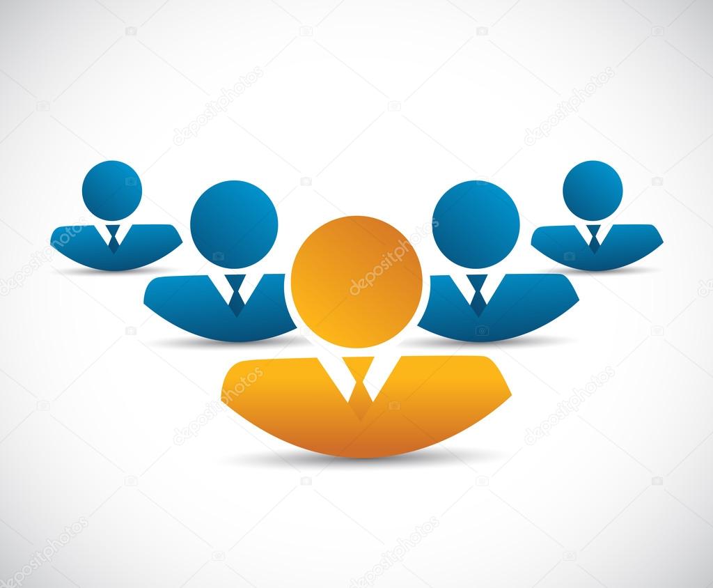 Avatar business team illustration design — Stock Photo © alexmillos ...