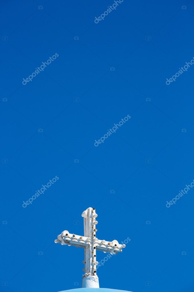 Orthodox Cross with lightbulbs. Stock Photo by ©piccaya 29470687