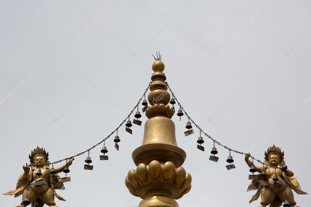 Religious gold symbol on top of a temple Stock Photo by ©piccaya 29473001