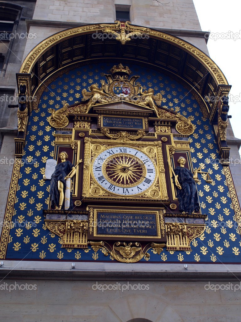 First city clock in Paris Stock Photo by ©rparys 22850178