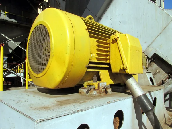 Old, painted electric motor - Stock Image - Everypixel