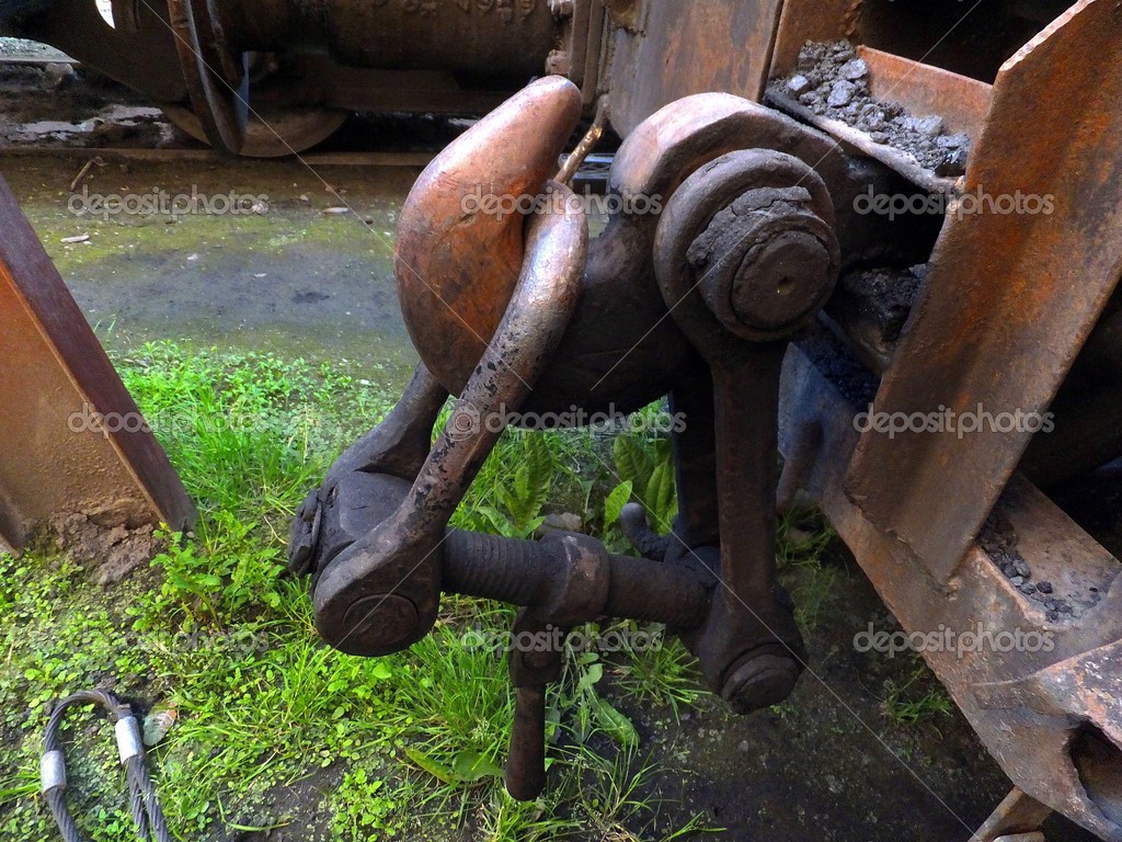 Big hook as part of connection with each wagon — Stock Photo © rparys ...