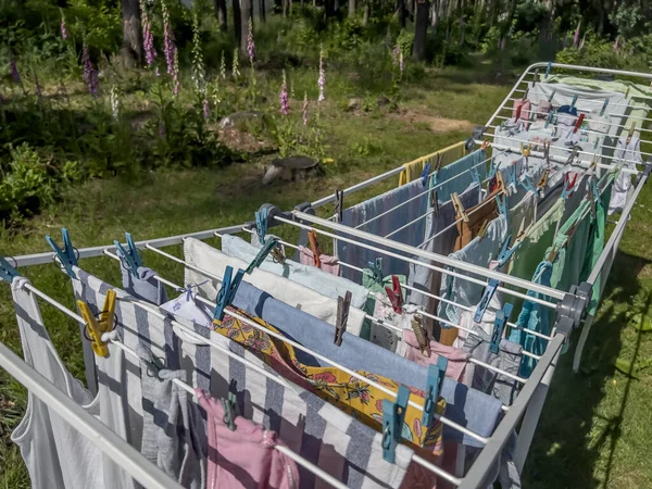 Drying of linen and other items of clothing after washing in a dryer ...