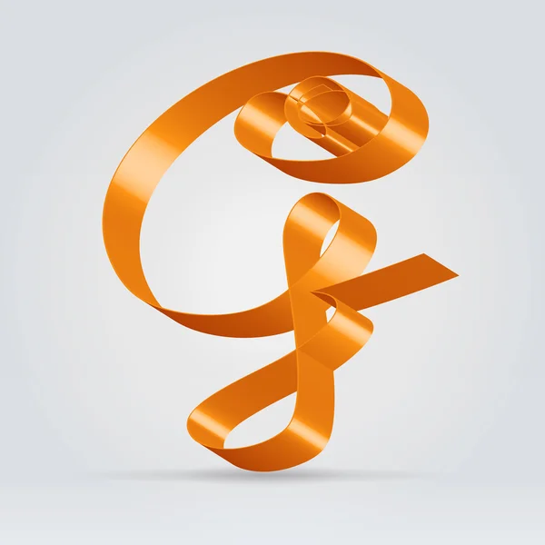 Silk ribbon letter abc Stock Vector Image by ©illuland #13640889