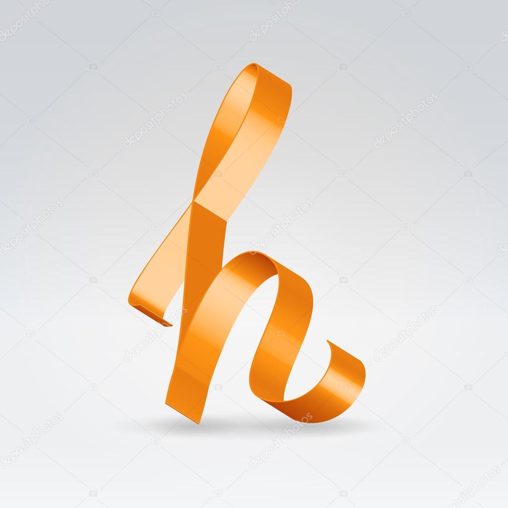 Silk ribbon letter abc Stock Vector Image by ©illuland #13679152