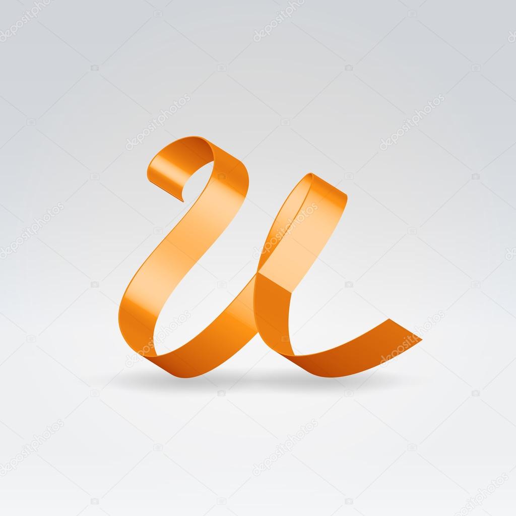 Silk ribbon letter abc Stock Vector Image by ©illuland #13679166