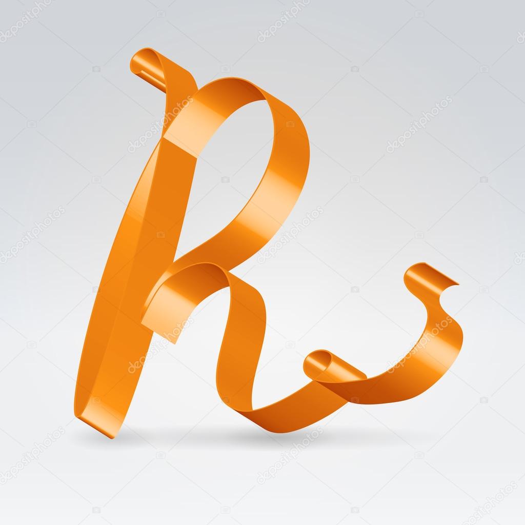 Silk ribbon letter abc Stock Vector Image by ©illuland #13679169