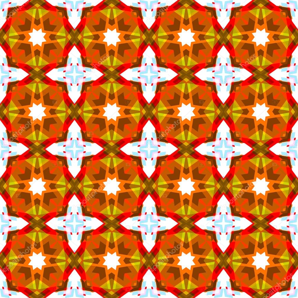 Abstract geometric floral pattern — Stock Vector © illuland #26050489