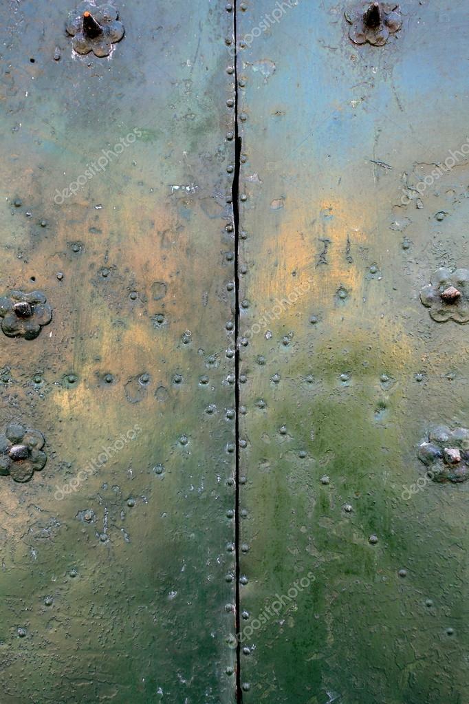 Metal plate with rivets Stock Photo by ©sumners 29030077