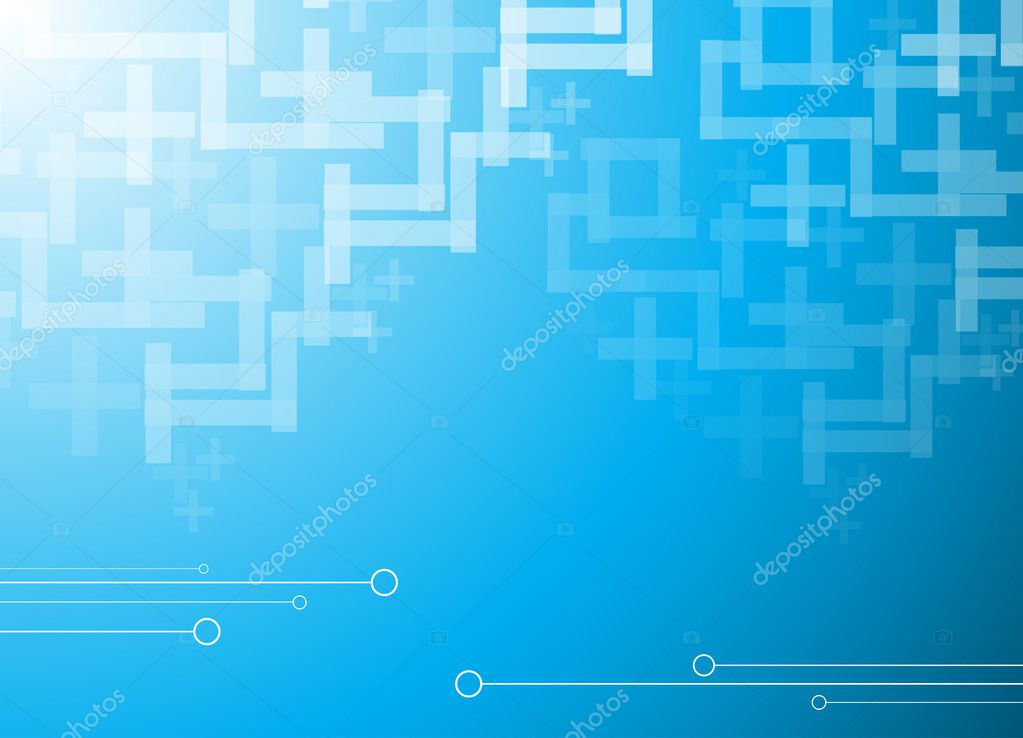 Abstract blue hi-tech background Stock Vector by ©UnsCREW 16646251