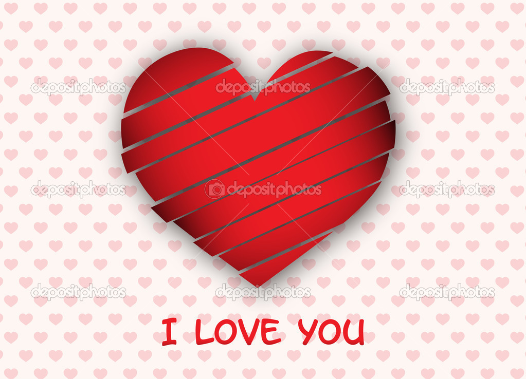 Creative red heart background Stock Vector Image by ©UnsCREW #18687783