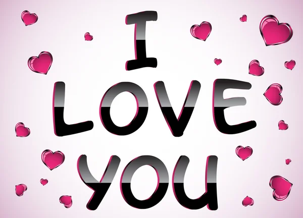 Letters Spelling I Love You Mum With Hearts As Symbol for Celebr ...