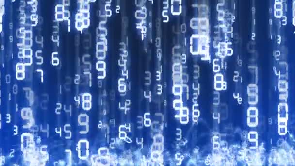 Falling numbers, seamless looped background Stock Video Footage by ...