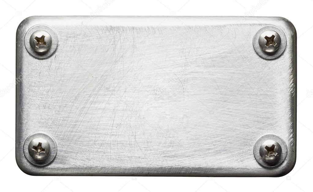 Placa metálica: fotografía de stock © tuja66 #18840397 | Depositphotos
