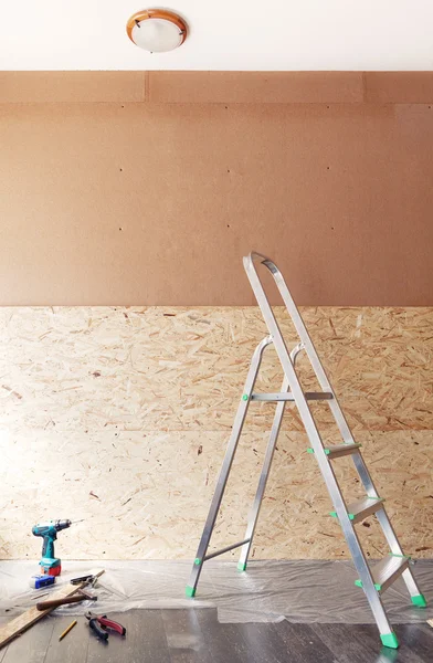 Unfinished wall made of plywood - Stock Image - Everypixel