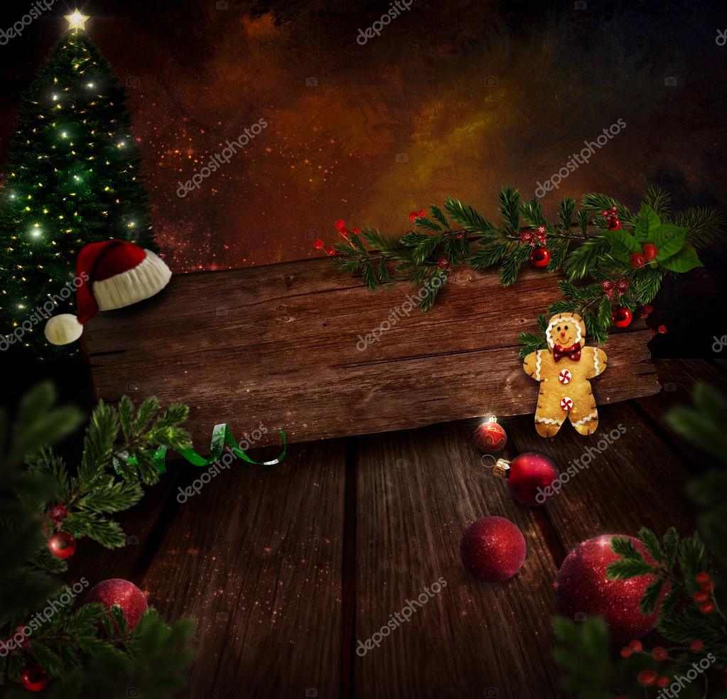 Chritmas design - Night Xmas tree Stock Photo by ©mythja 14067875
