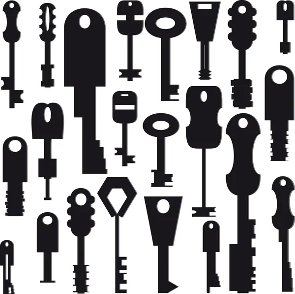 Three iron keys Stock Vector by ©kaa67alex 3591951