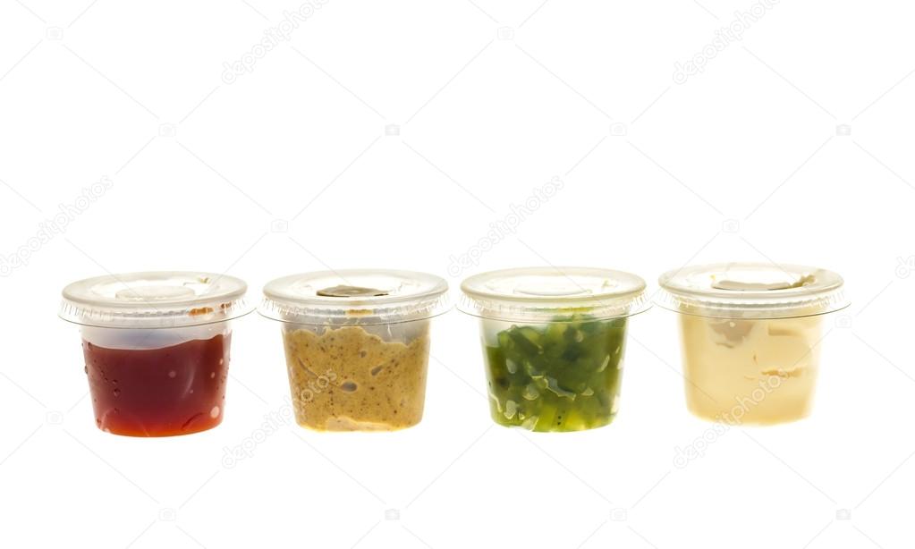Condiment containers Stock Photo by ©elenathewise 27799813