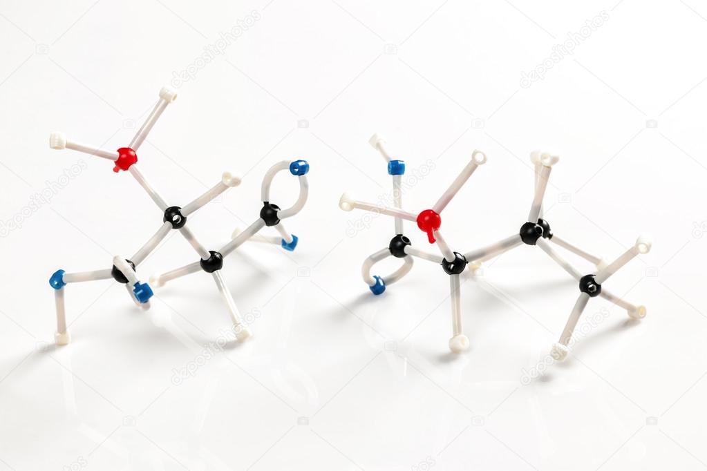 Molecular models of two amino acids Stock Photo by ©elenathewise 27922671