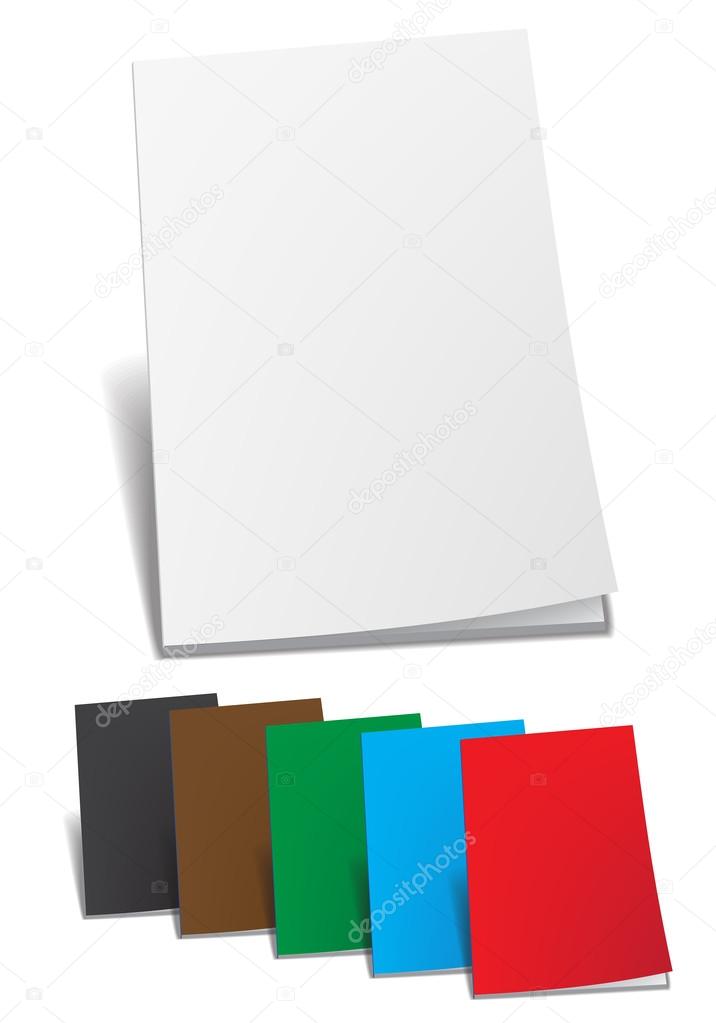Empty color brochure Stock Vector Image by ©strejman #23641801