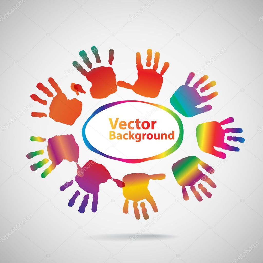 Hand Print icon. Stock Vector Image by ©strejman #24338347